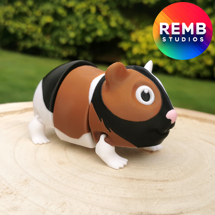 3D Printable Flexi Guinea Pig Remb Studios, STL file for 3D printing, STL print files, Print in ...